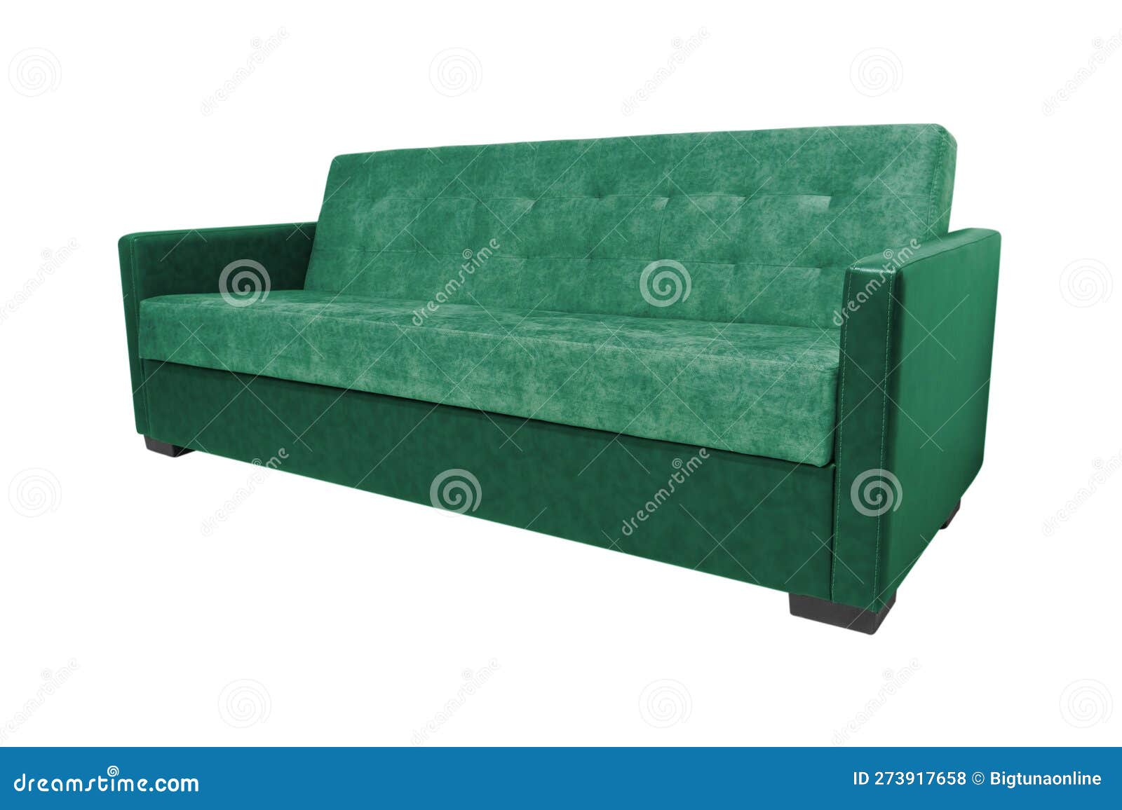Front View of Sofa Isolated on White Background. Modern Furniture Stock ...