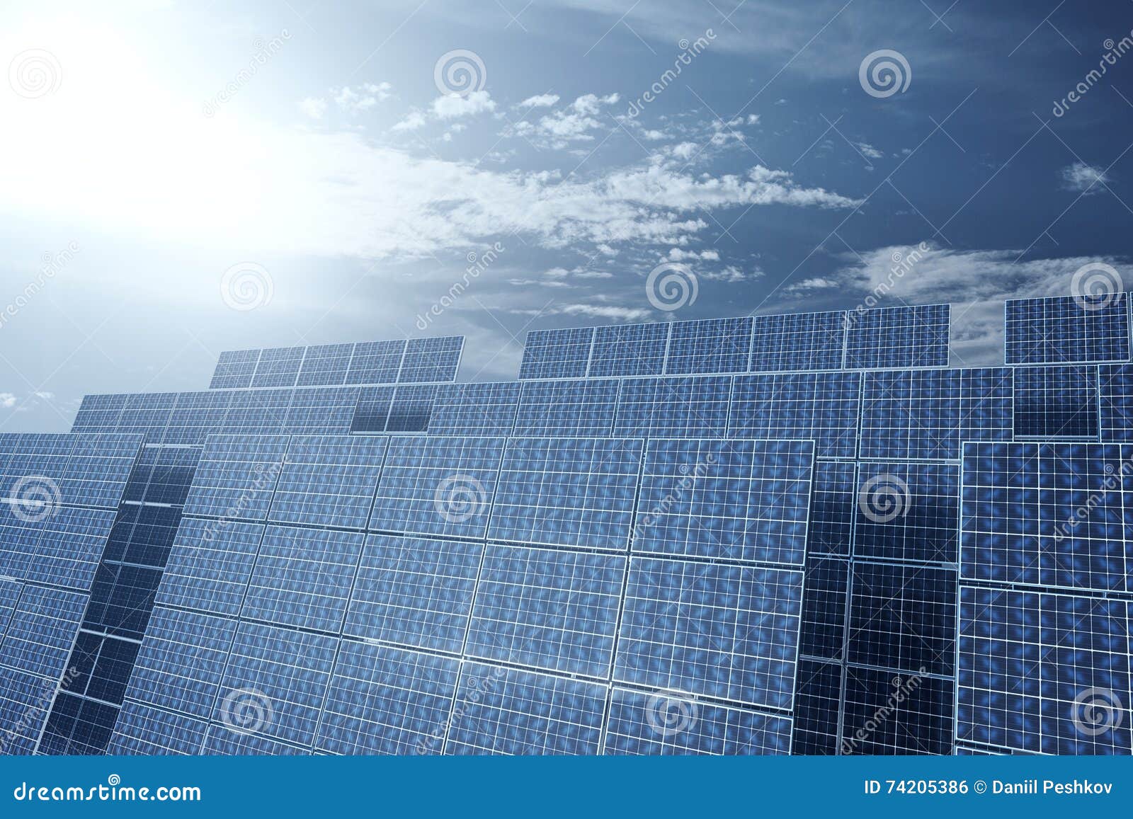 Front view of solar panels stock illustration. Illustration of closeup ...