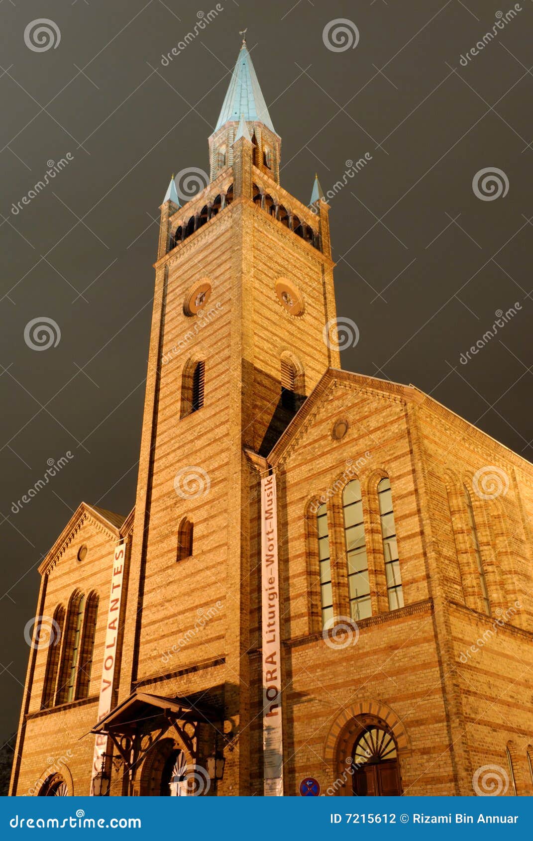 Front View St. Matthaus Church Stock Photo - Image of christian ...