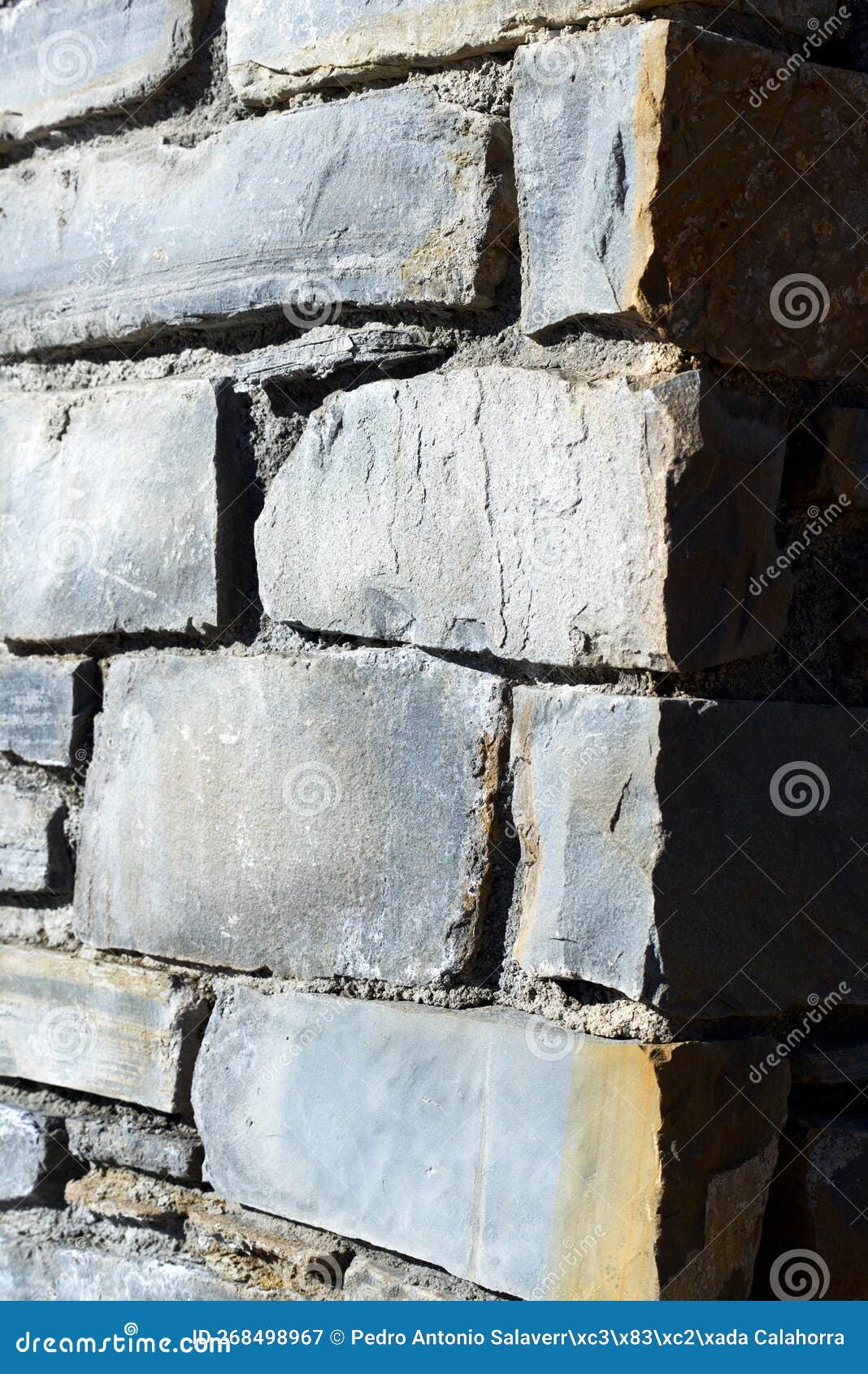Front view of a stone wall stock image. Image of grunge - 268498967