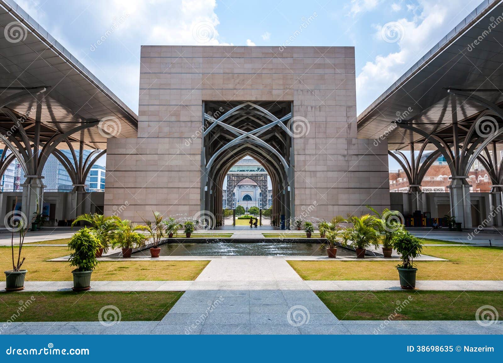 Front View of Sultan Mizan Zainal Abidin Mosque Editorial Image - Image ...
