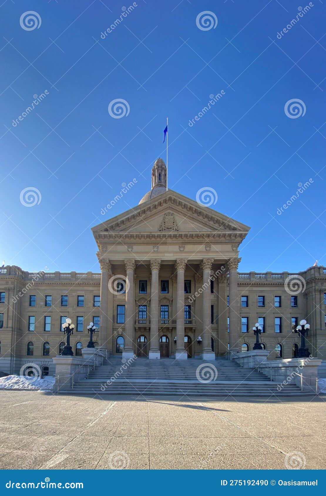 Front View To the Alberta Legislature Building, Legislative Assembly of ...