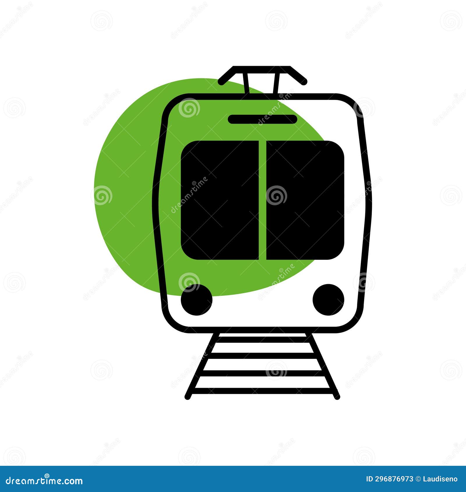 Front View of a Train Icon Vector Stock Vector - Illustration of white ...