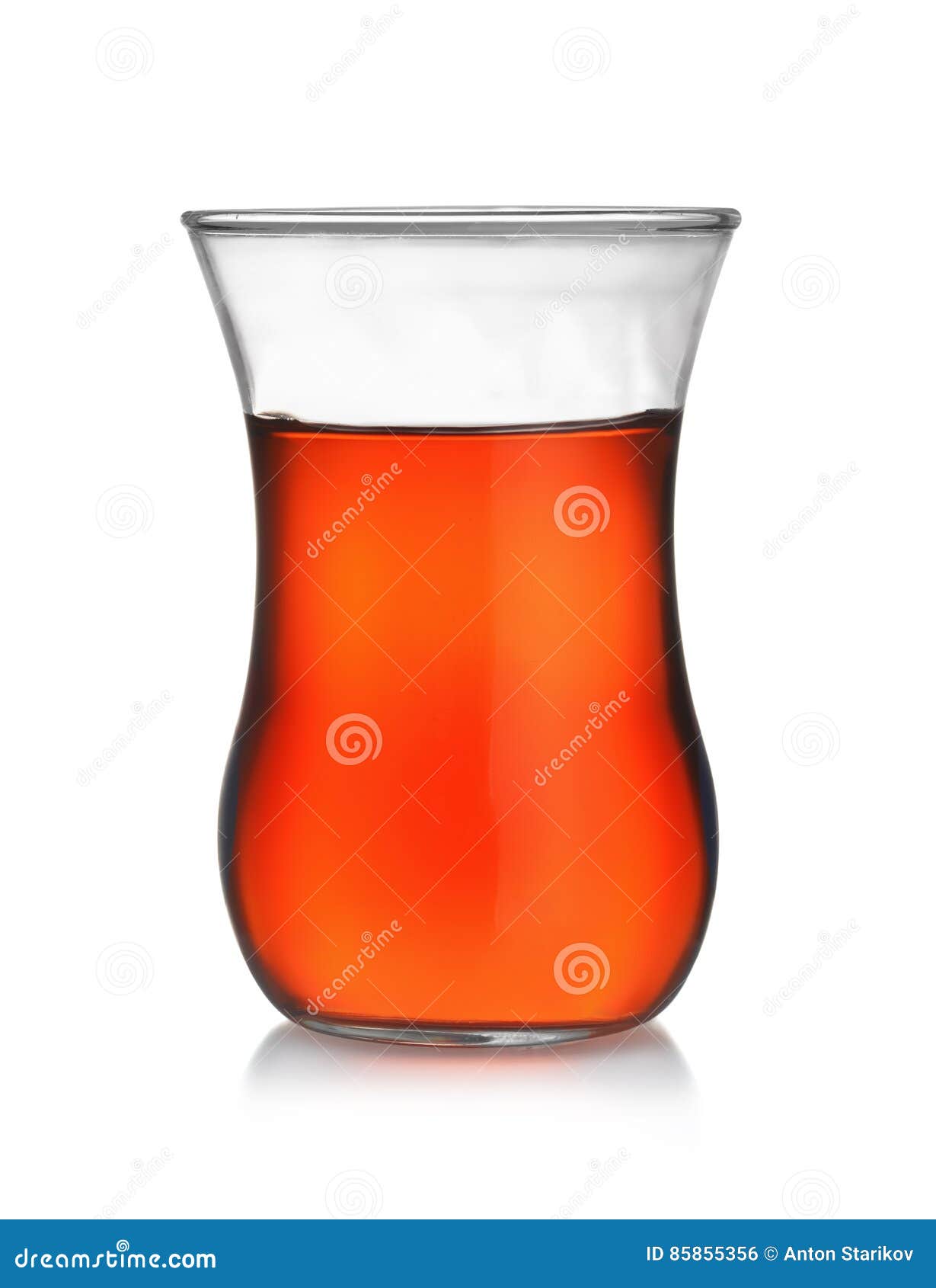 Front View of Turkish Tea Glass Stock Photo - Image of steep, heat ...