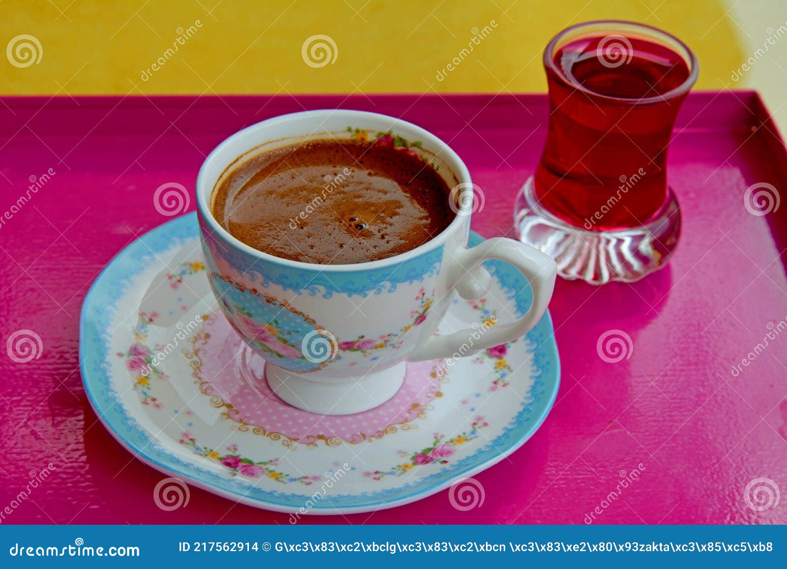 Turkish coffee and tea stock photo. Image of turksih - 217562914