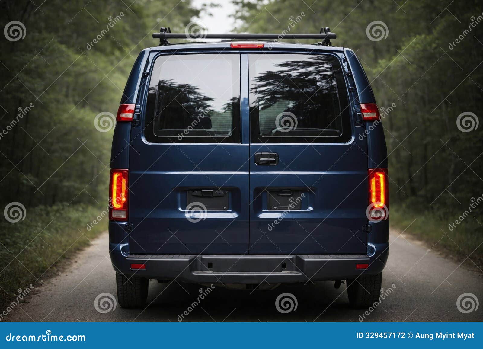 Back view of the VAN stock photo. Image of view, service - 329457172