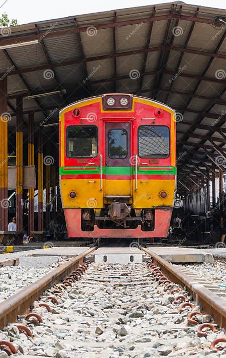 Front View of Vintage Train on White Background. Editorial Stock Photo ...