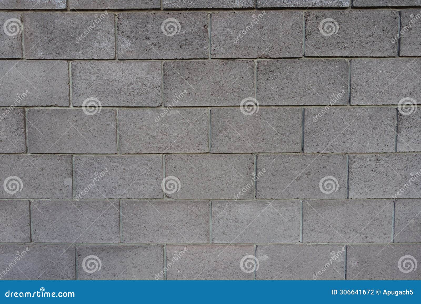 Front View of Wall Made of Gray Concrete Masonry Units Stock Photo ...