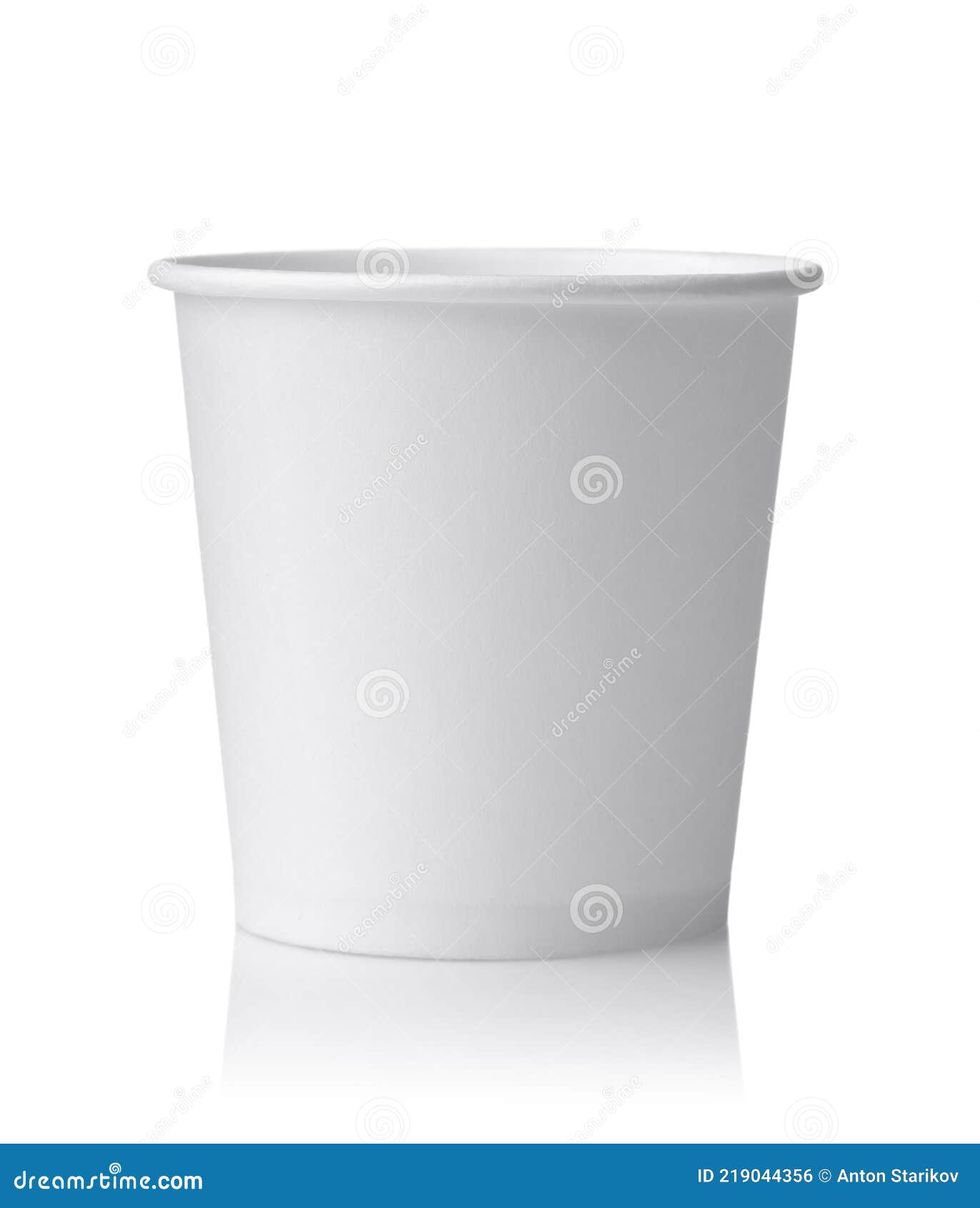 Front View of White Blank Paper Sampling Cup Stock Photo - Image of ...
