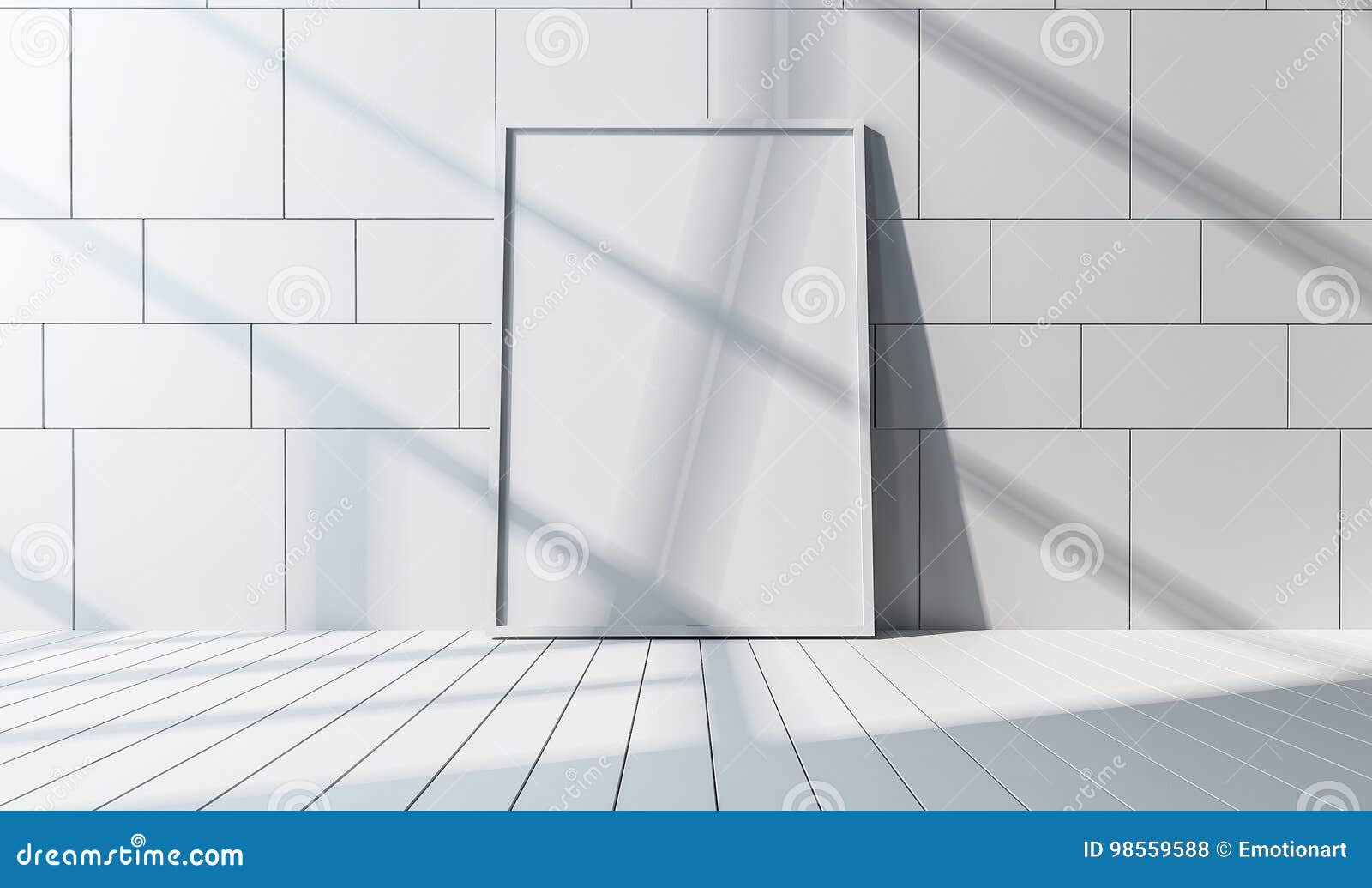 Front View of a Mirror or Large Picture Frame Stock Illustration ...