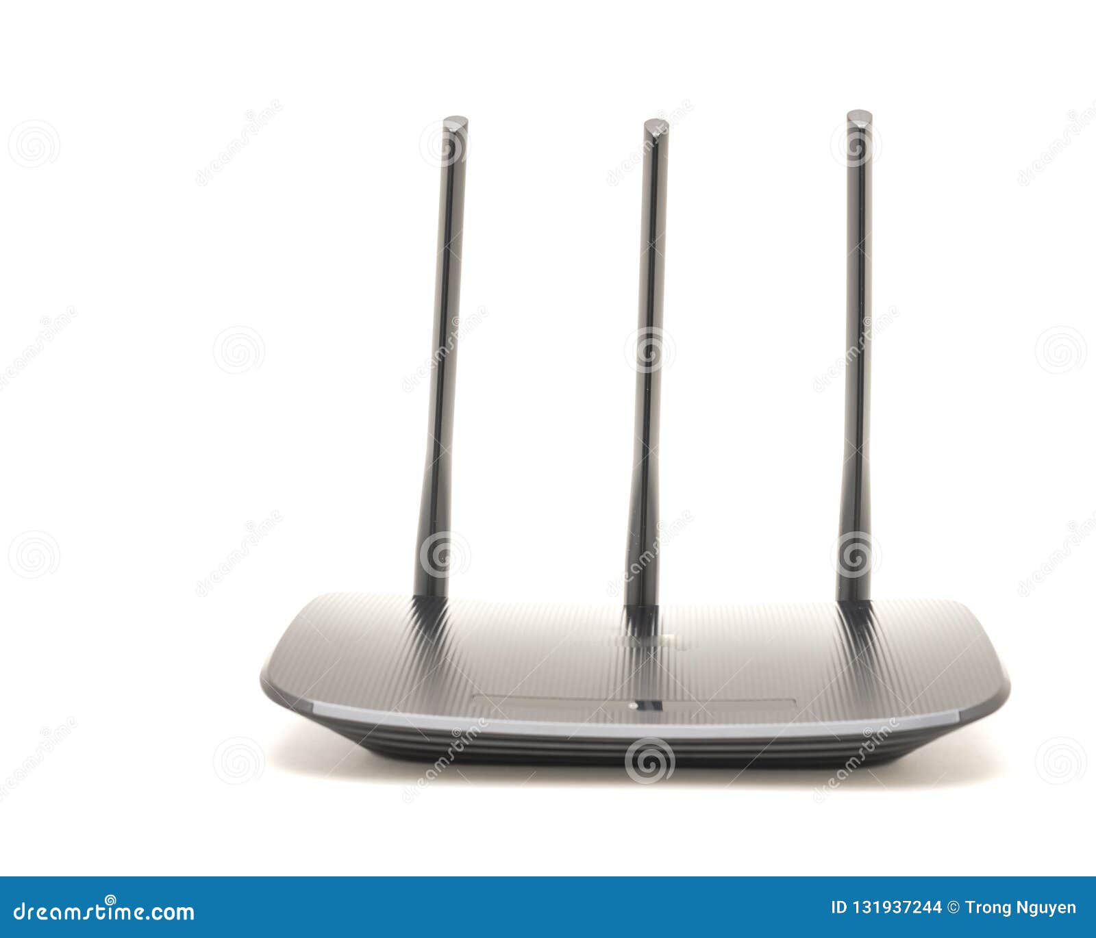 Front View of Wireless Router Cable Modem Isolated on White Back Stock ...