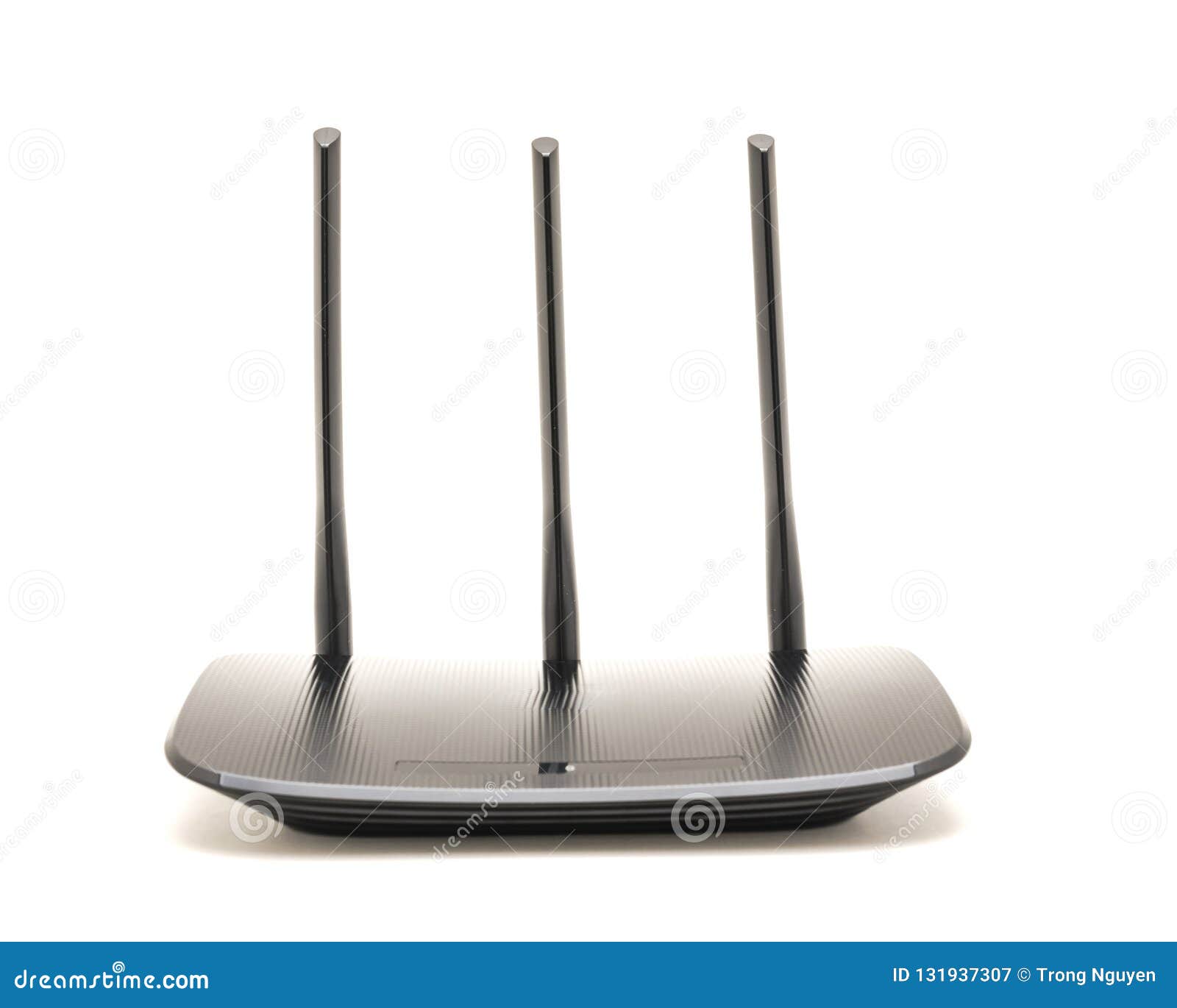 Front View of Wireless Router Cable Modem Isolated on White Back Stock ...