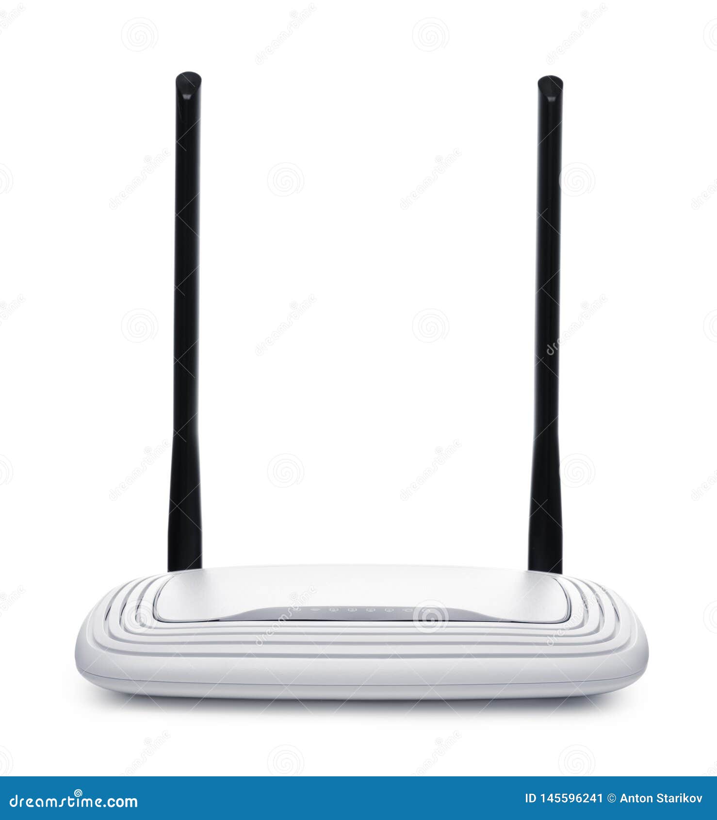 Front View of Wireless Wi-fi Router Stock Image - Image of firewall ...