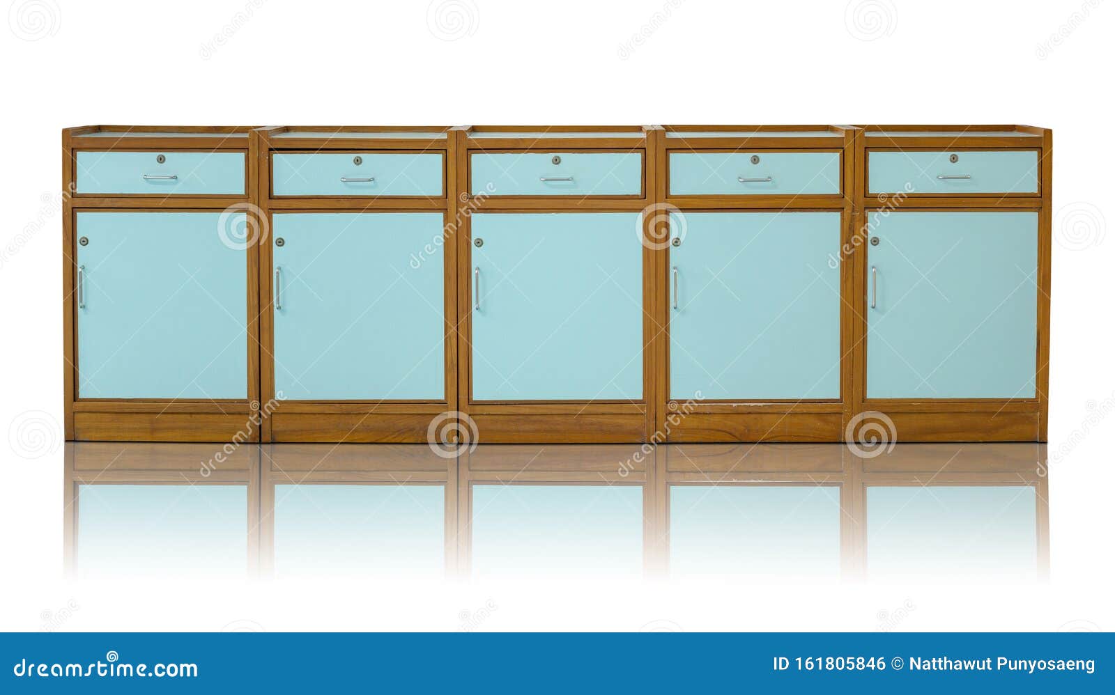 Front View of Wooden Chest of Drawers Stock Photo - Image of background ...