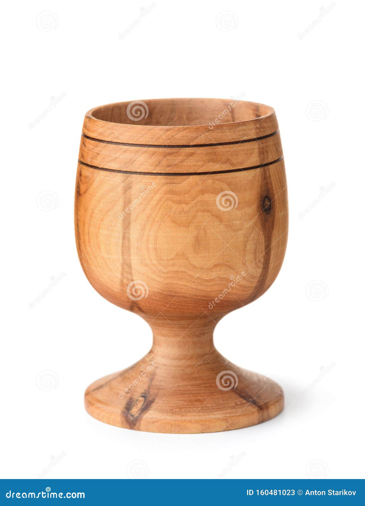 Front view of wooden cup stock image. Image of ingredient - 160481023