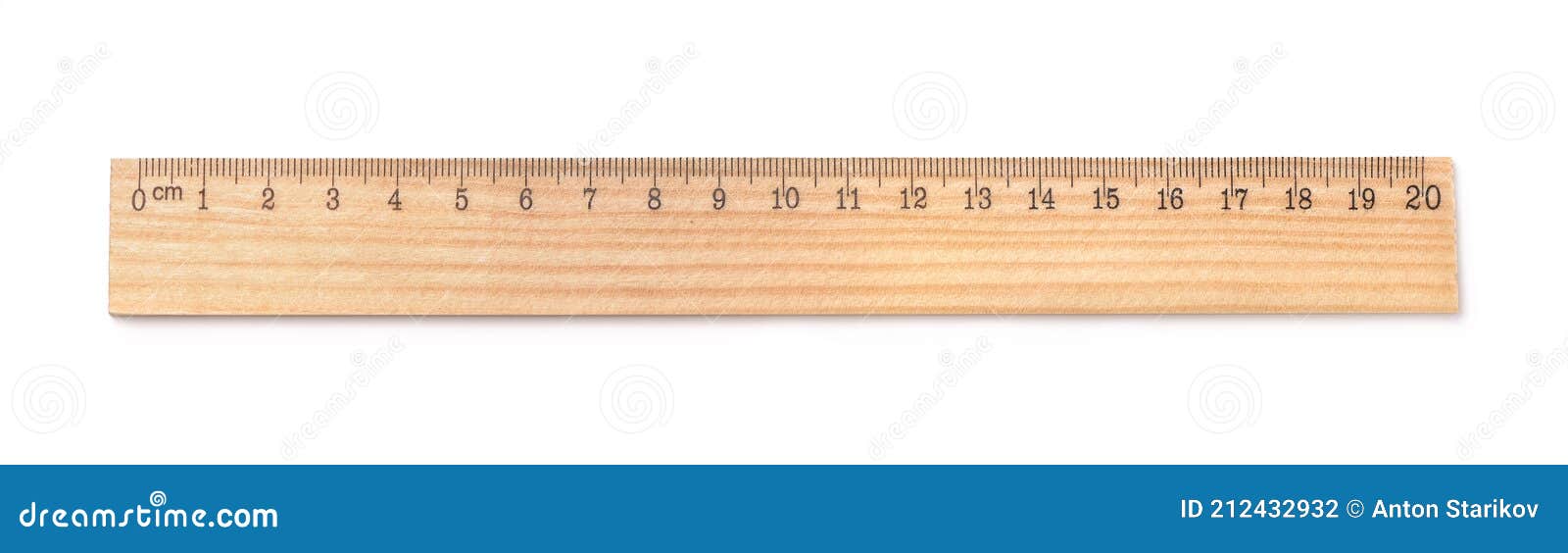 Front view of wooden ruler stock photo. Image of precise - 212432932