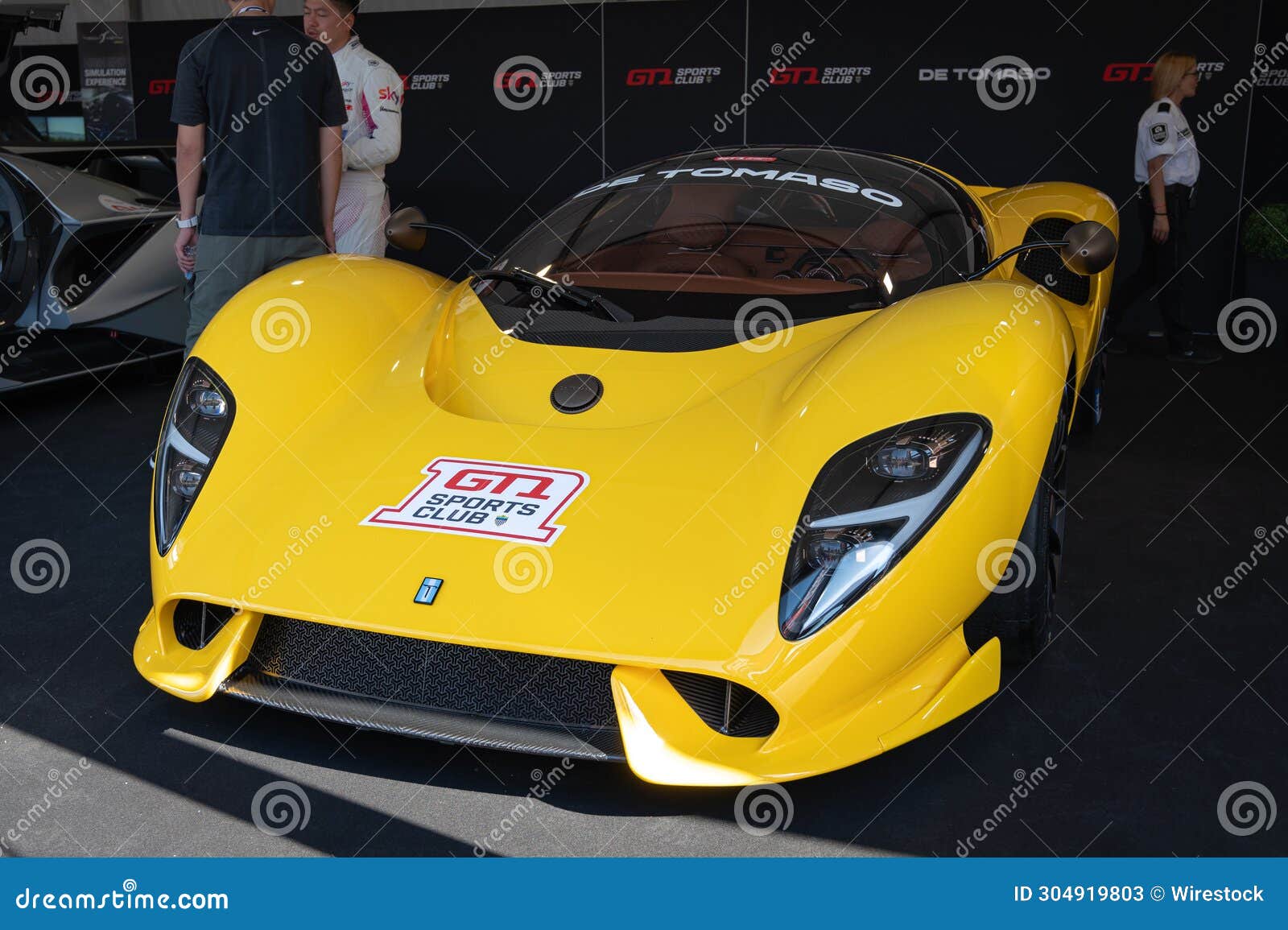 Front View of the Yellow De Tomaso P72 GT1 Editorial Stock Photo ...