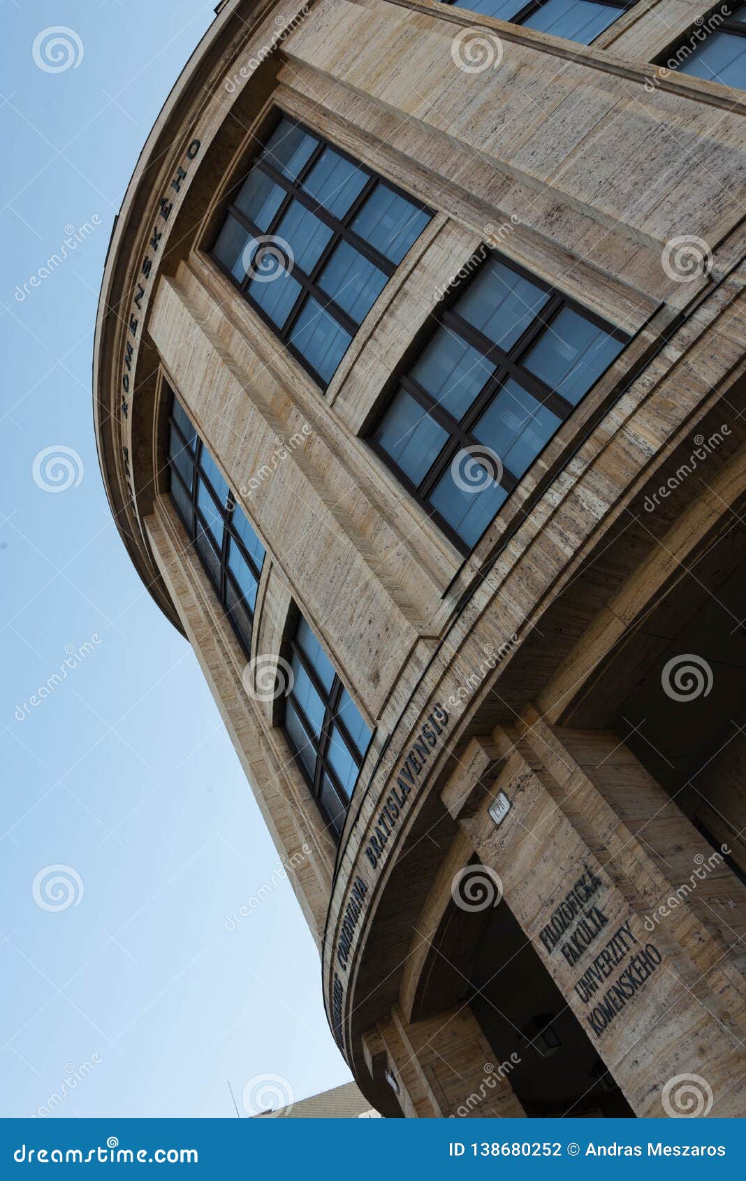 Front Wall of University Building Editorial Photography - Image of wall ...