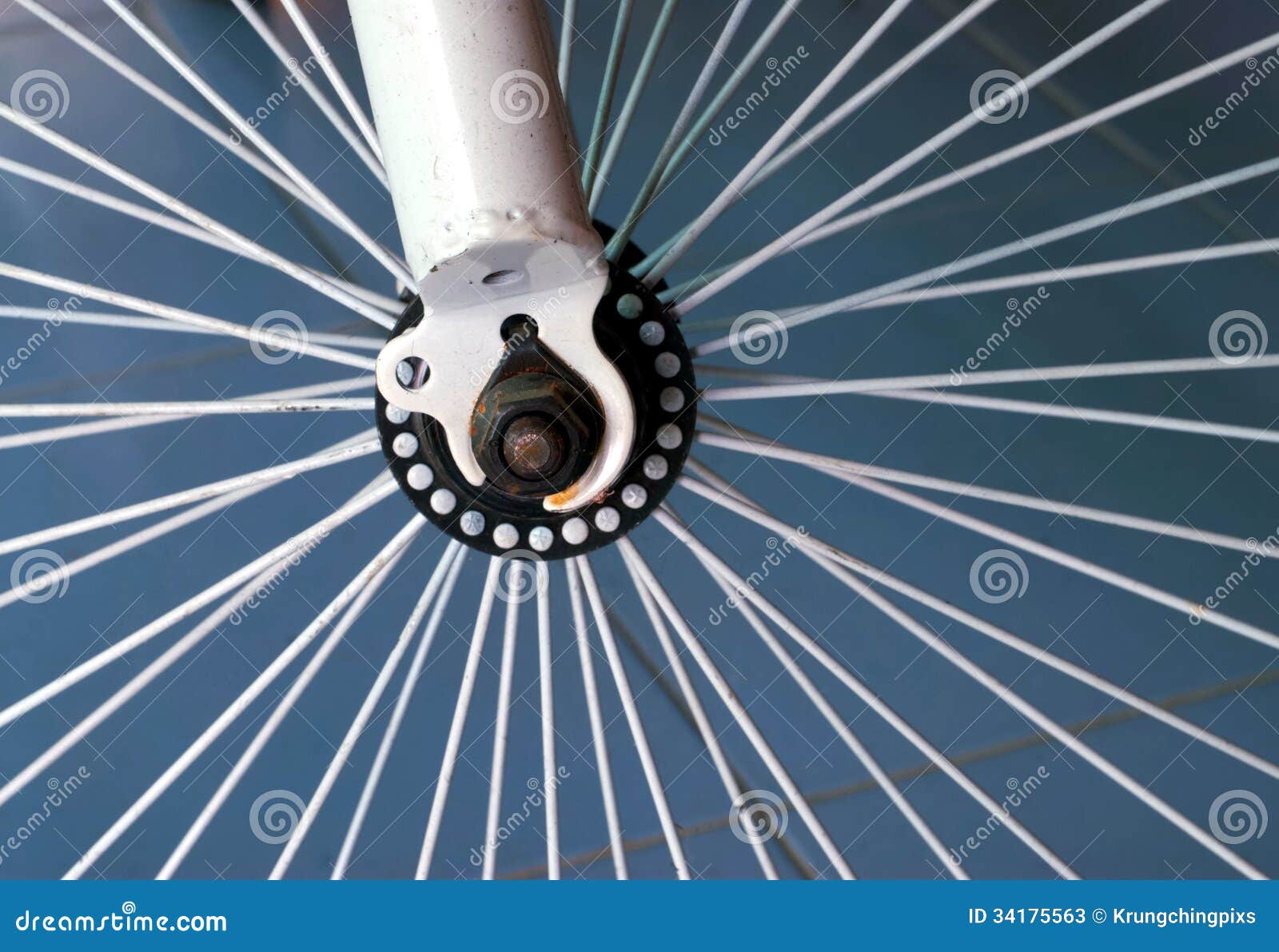 Front wheel of a bicycle stock image. Image of circle - 34175563