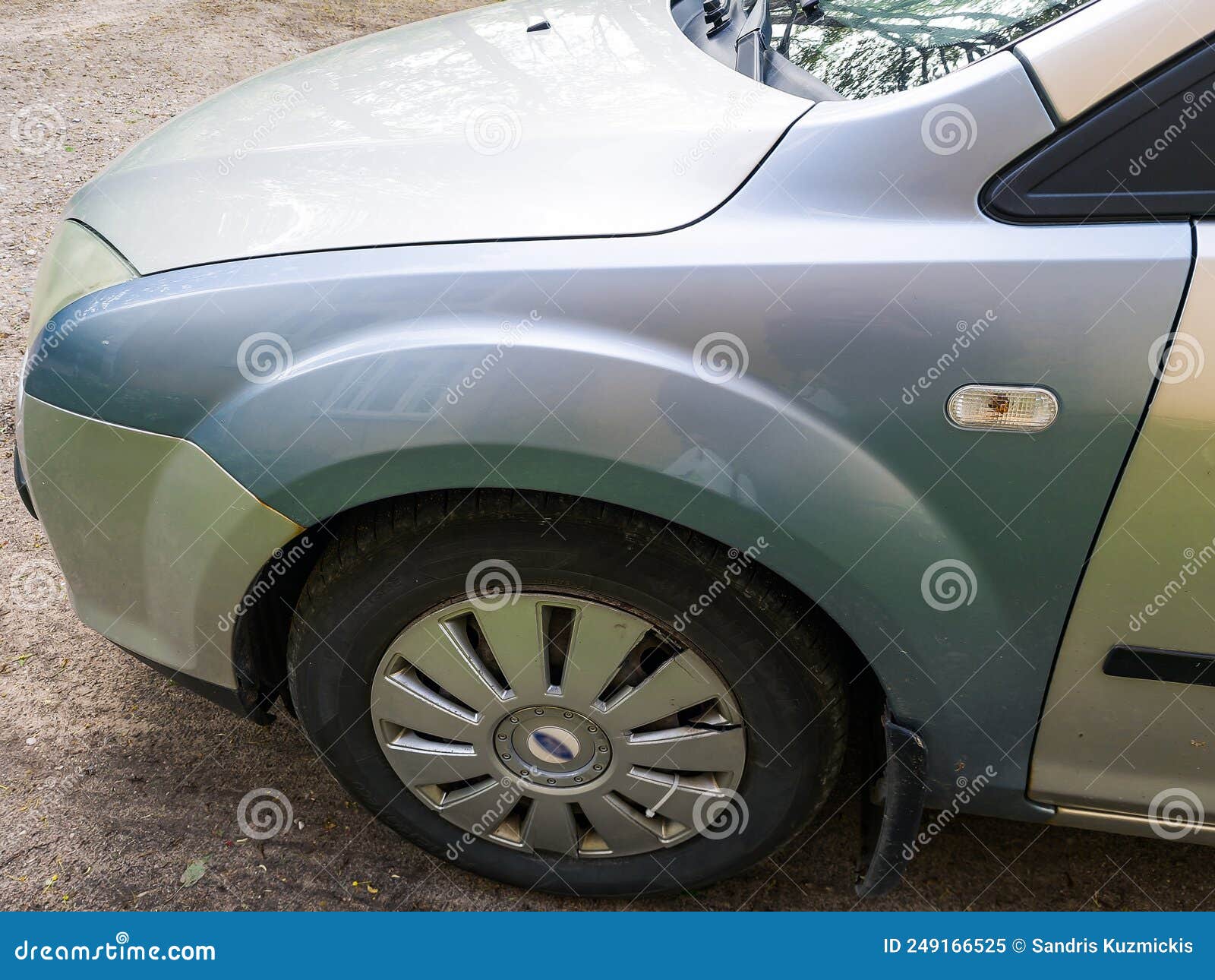 The Front Wing of the Car Has Been Changed. a Different Color Stock ...