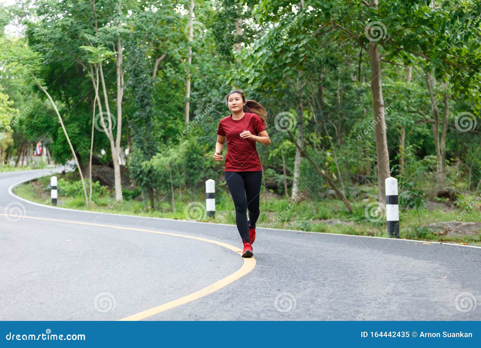 Front of woman runner stock image. Image of healthy - 164442435