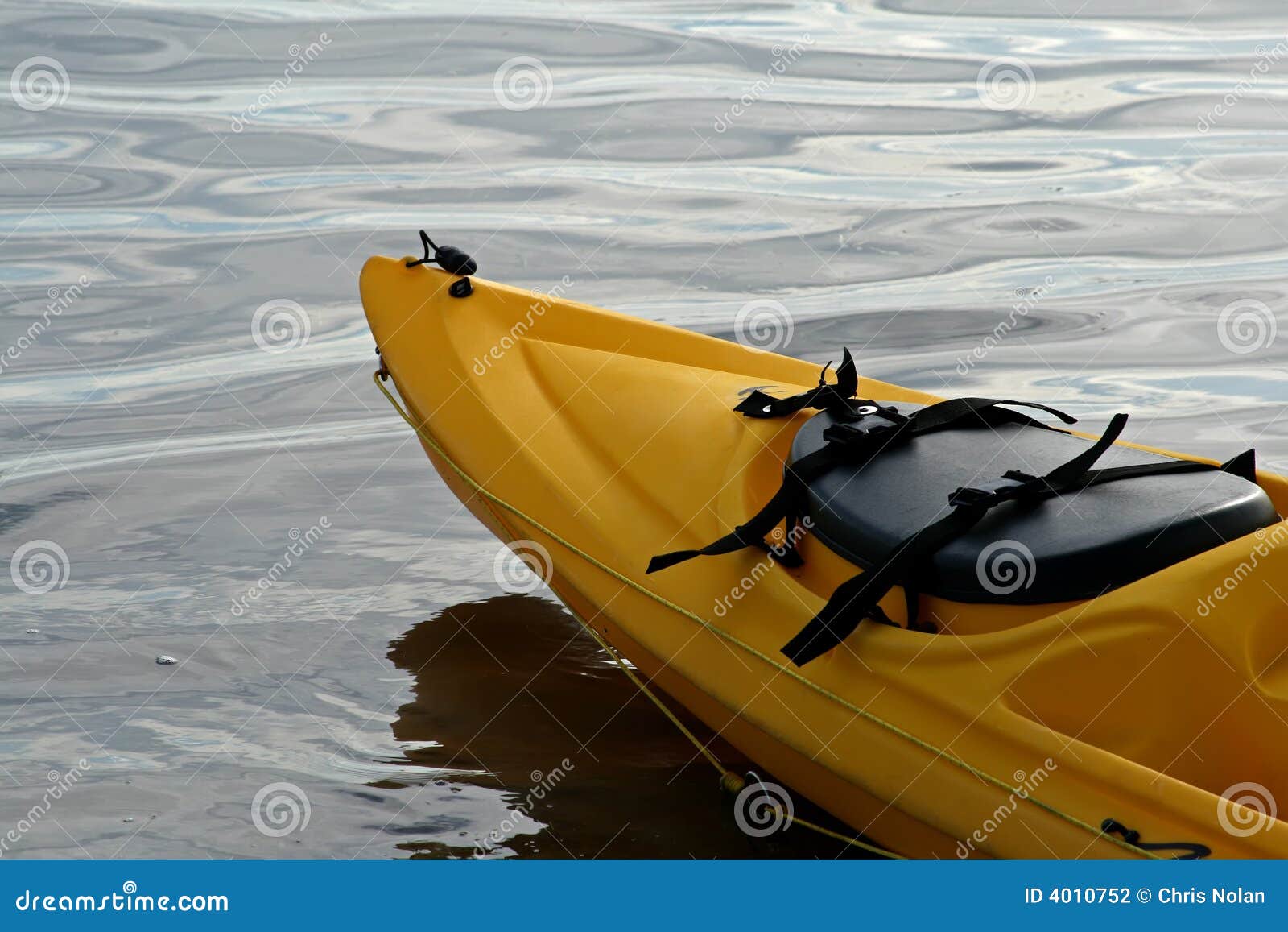 Front of yellow kayak stock photo. Image of yellow, sand - 4010752