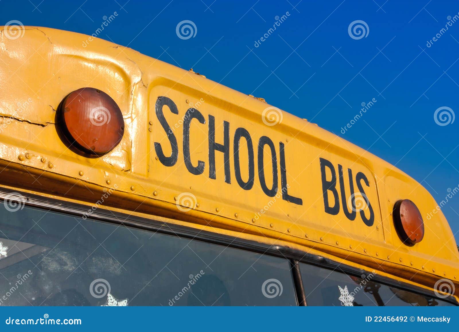 Front of yellow school bus stock photo. Image of public - 22456492