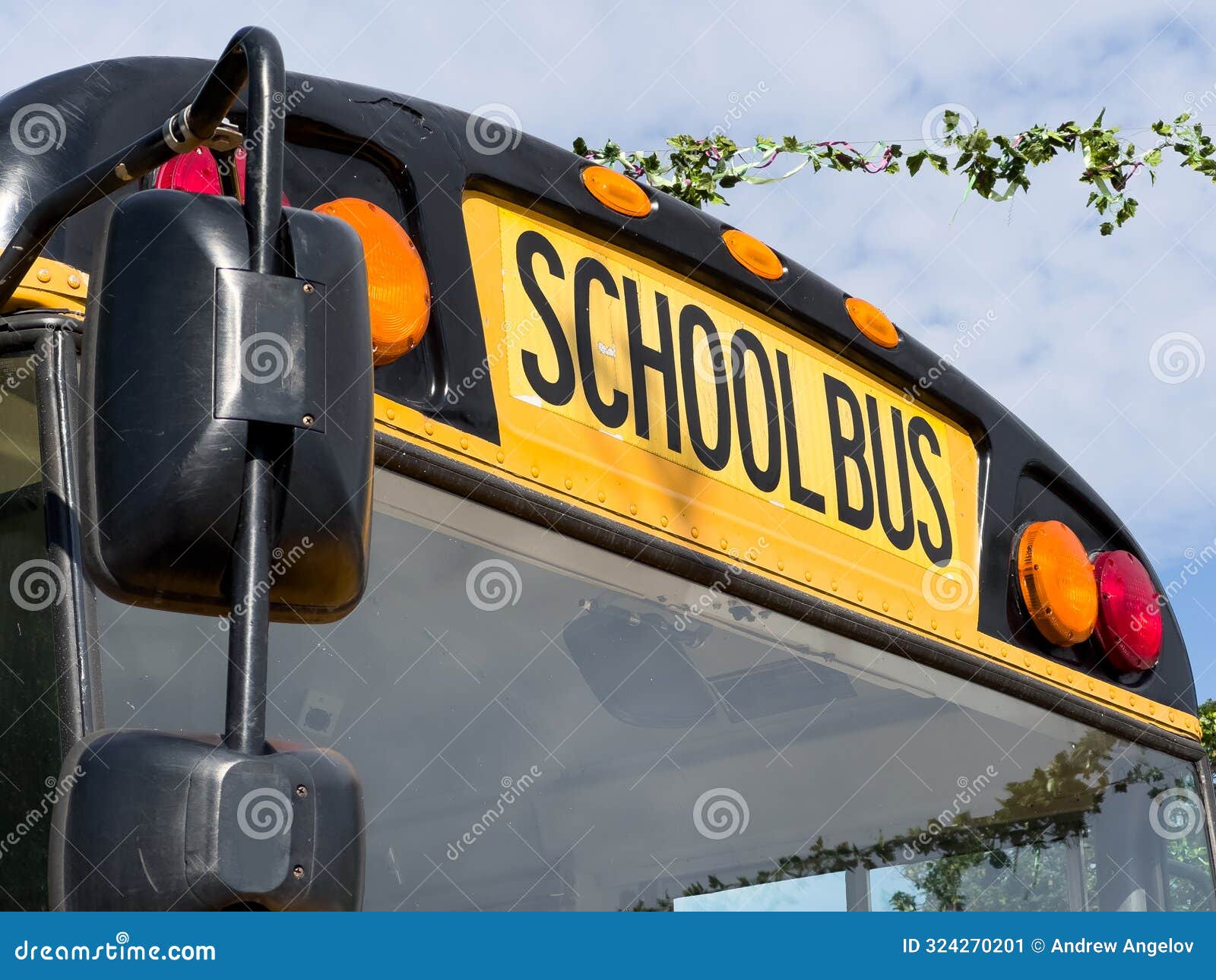 The Front of a Yellow School Bus. High Quality Photo Stock Image ...