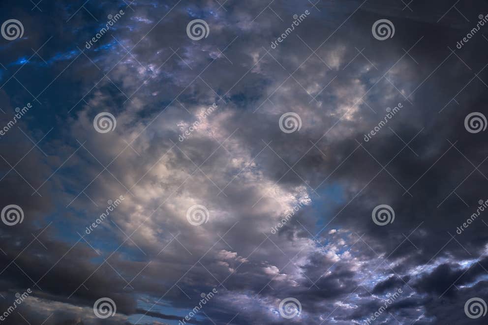 Frontal Clouds Movement. Sudden Weather Changes Due To Climate Change ...