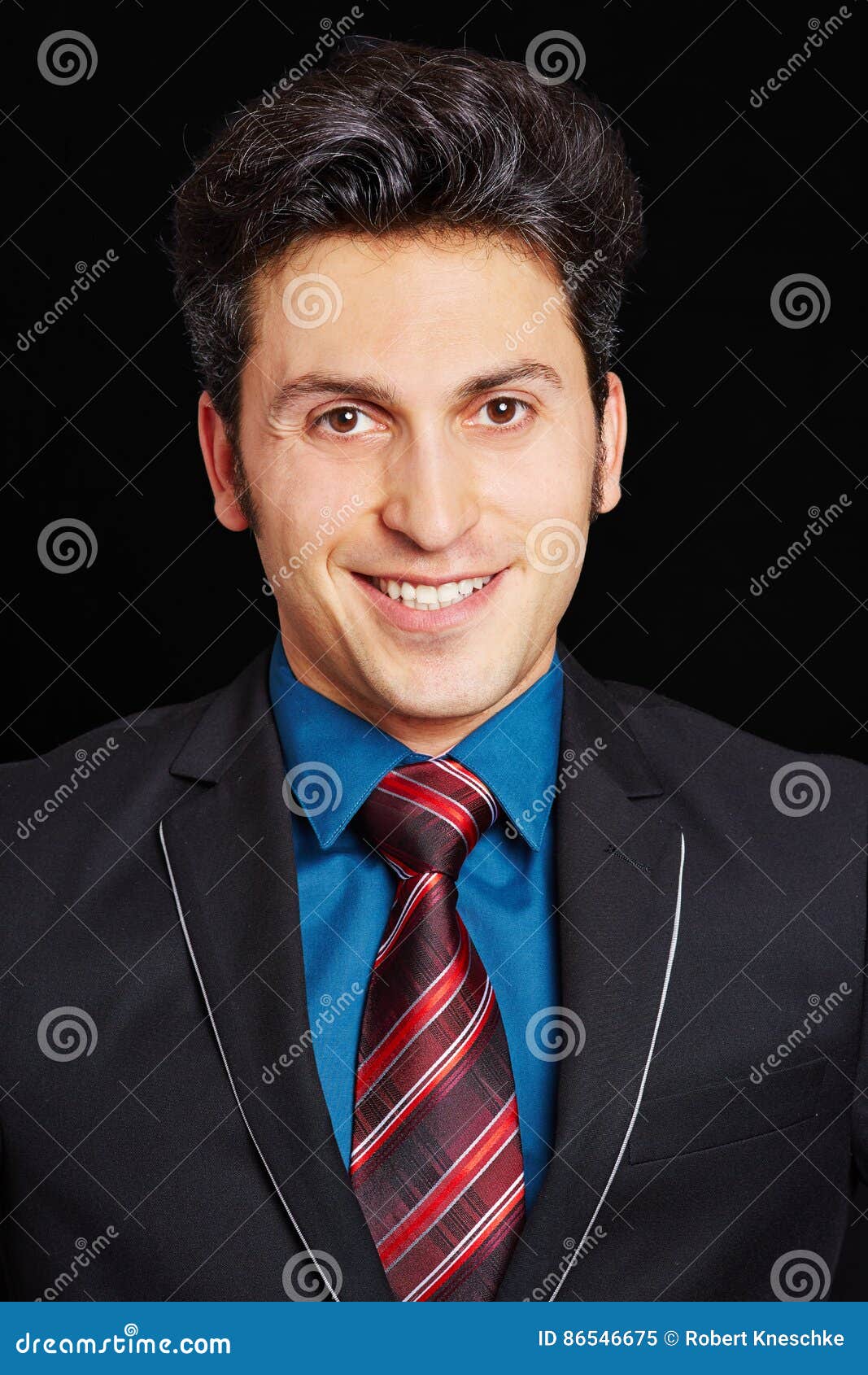 Frontal Head Shot of Business Man Stock Image - Image of head, manager ...