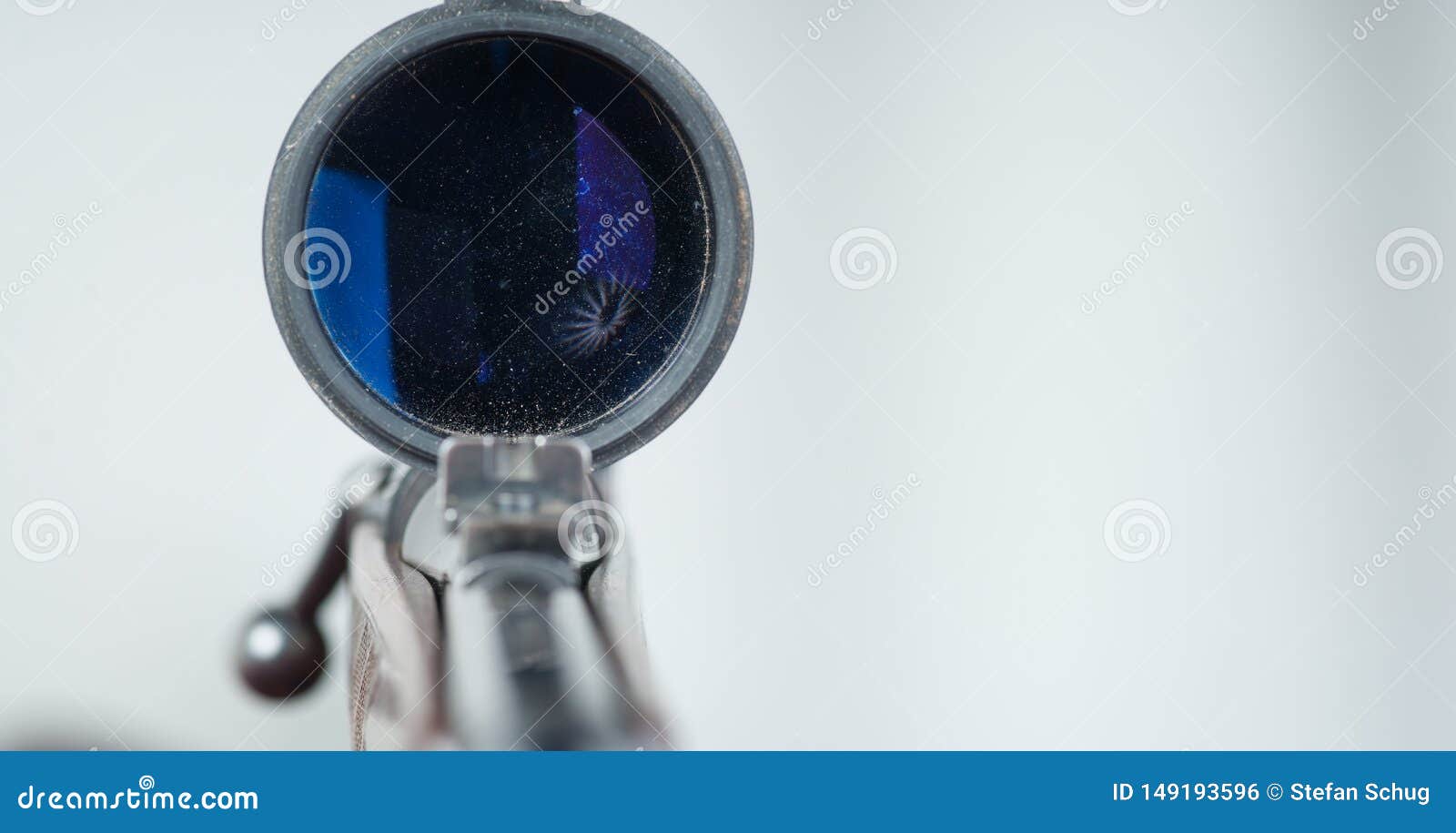 Frontal View - Scoped Rifle - Bolt Action Stock Photo - Image of ...