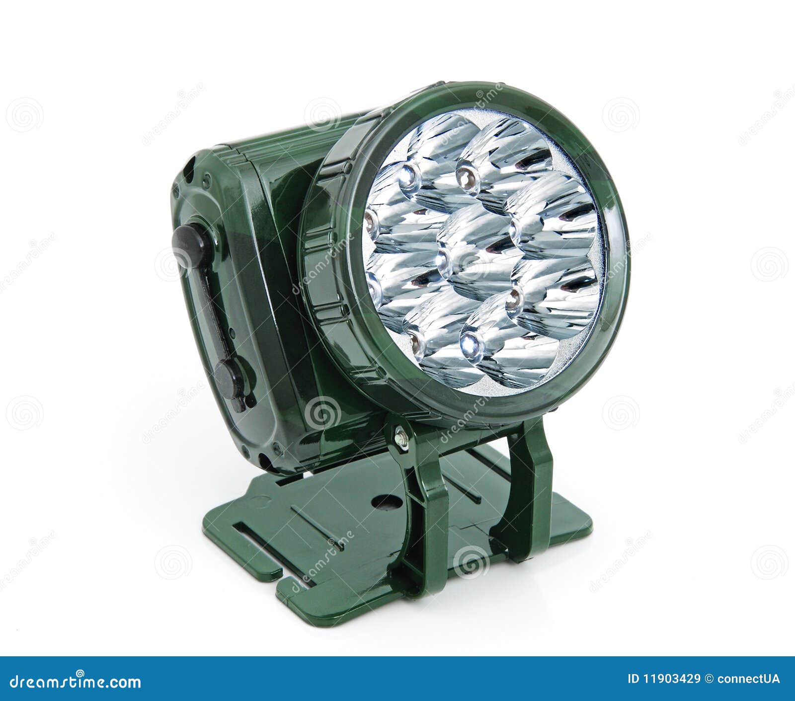 Frontal LED torch stock image. Image of battery, cellular - 11903429