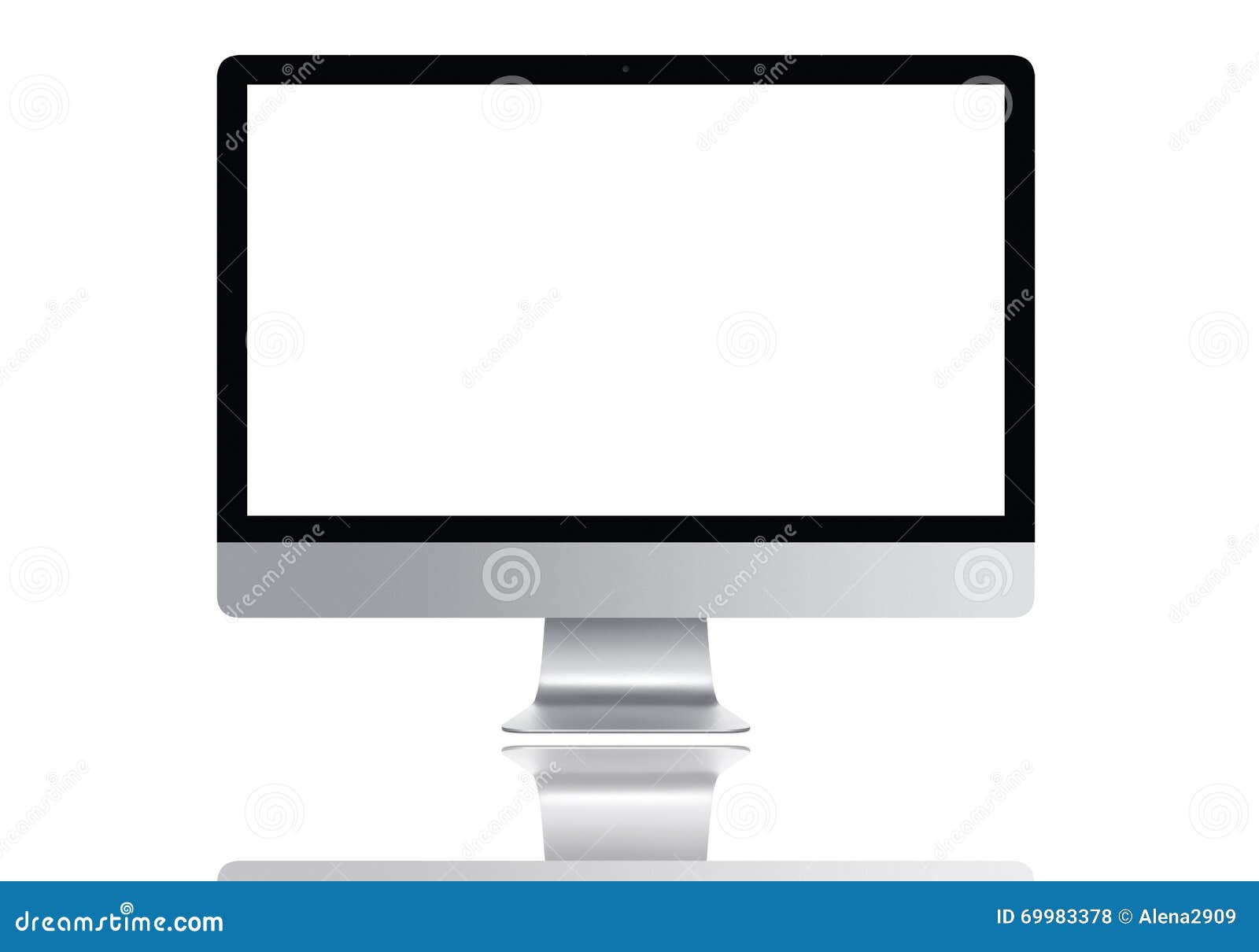 Frontal Mac Computer Screen Stock Photo - Image of computers, display ...