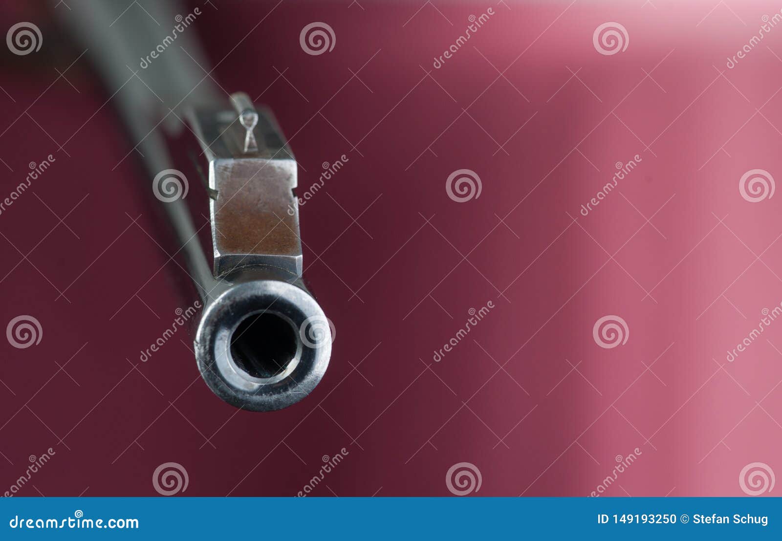 Rifle Muzzle and Front Sight Stock Photo - Image of space, frontal ...