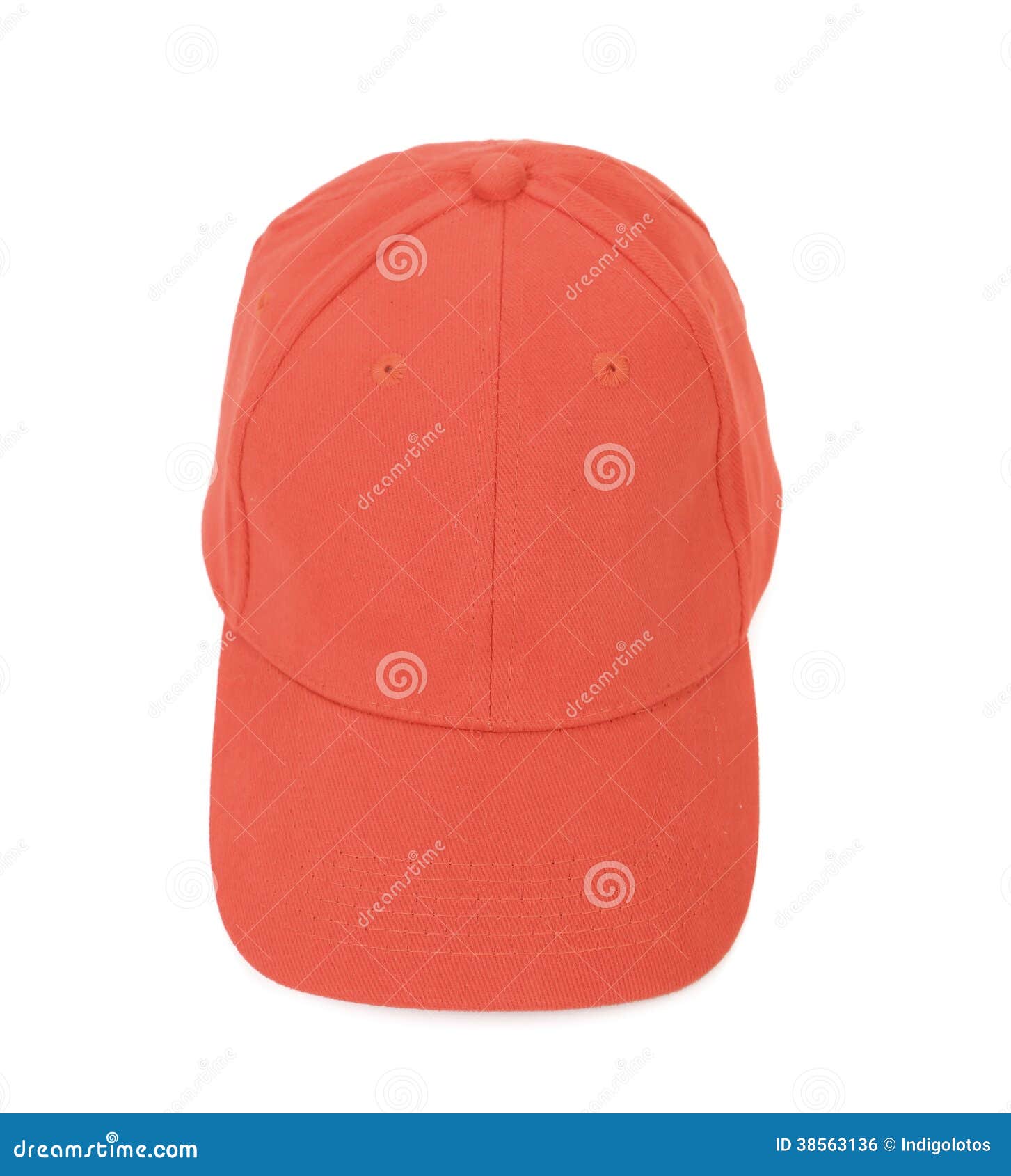 Frontal red baseball cap stock photo. Image of frontal - 38563136