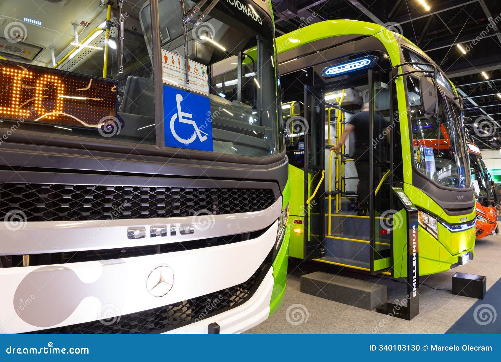 Frontal of an Urban Transport Bus Adapted for People with Special Needs ...