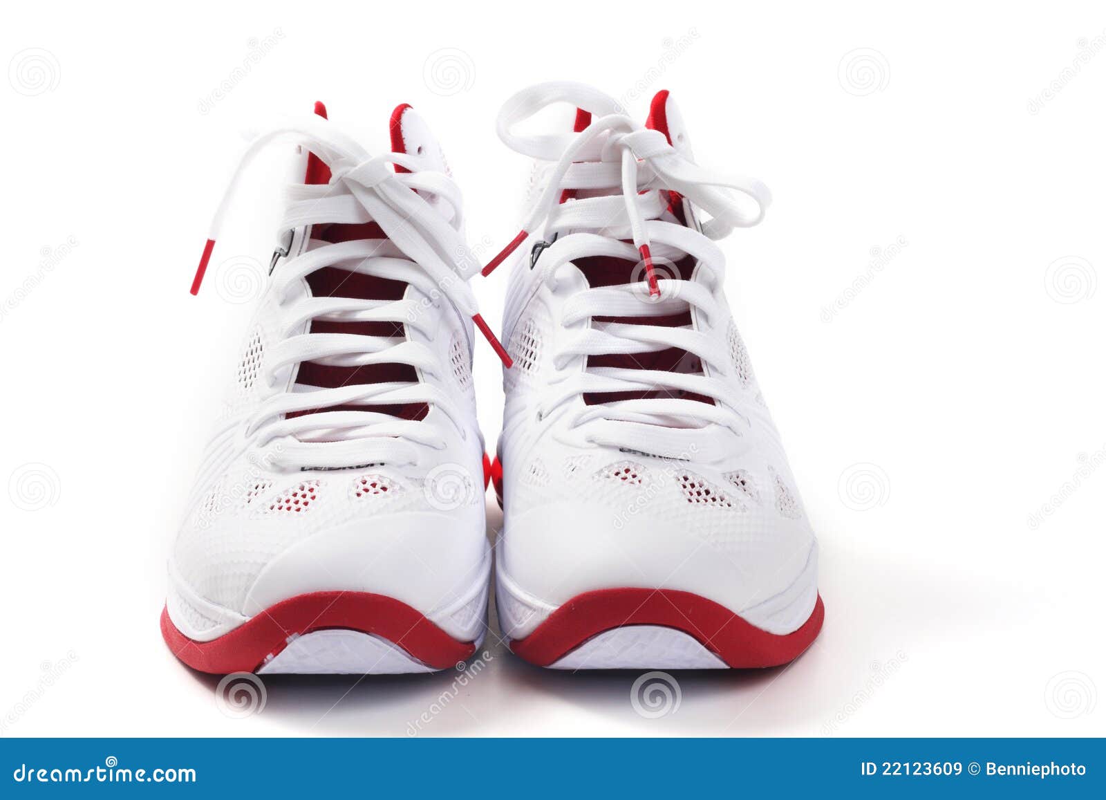 Frontal View of Basketball Shoes Stock Image - Image of pair ...