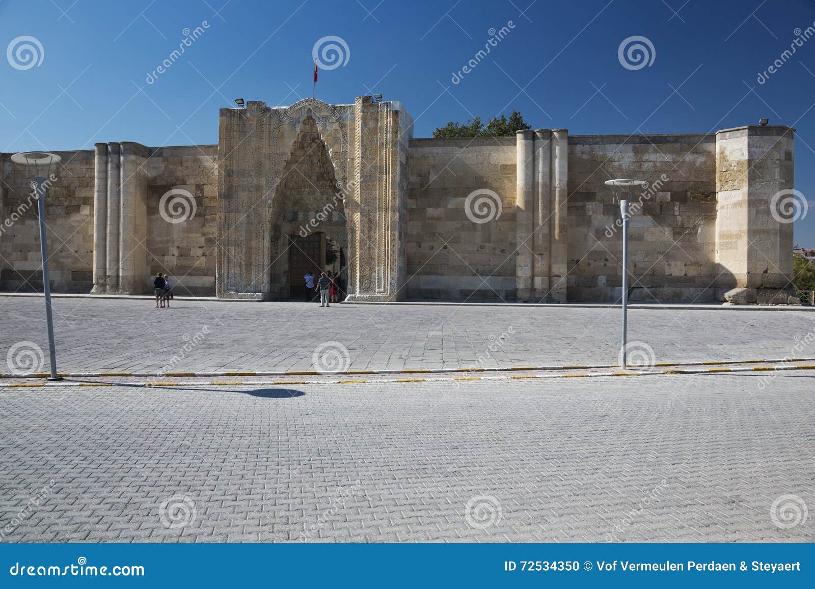 Frontal View of the Caravanserai in Sultan Han Editorial Image - Image ...