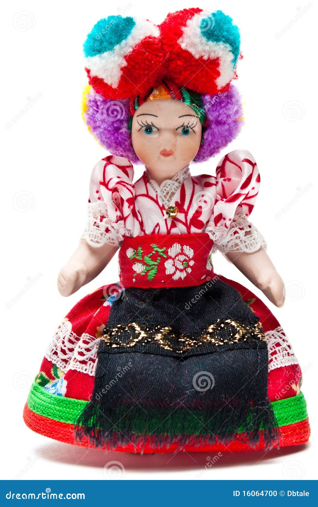 Frontal view of Matyo doll stock photo. Image of front - 16064700