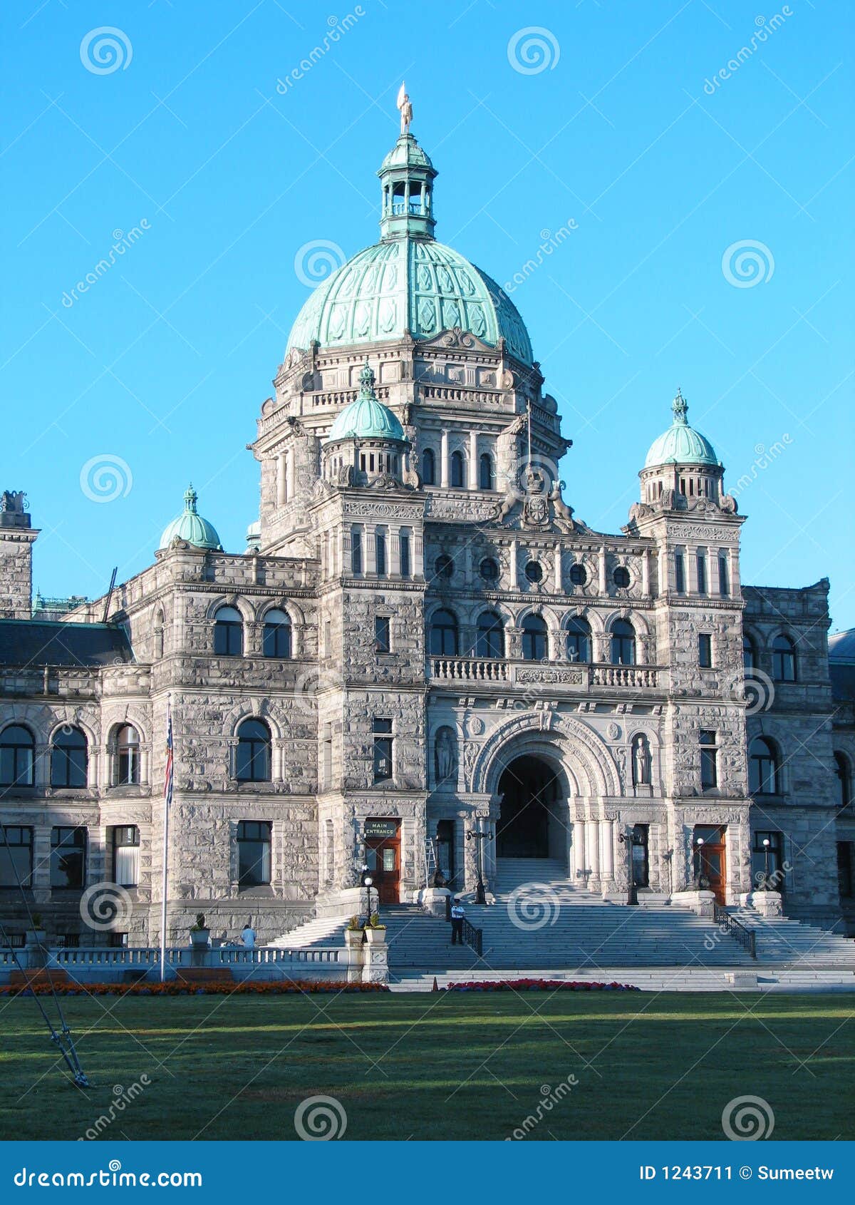 Frontal View of the Parliament Stock Image - Image of parliament ...