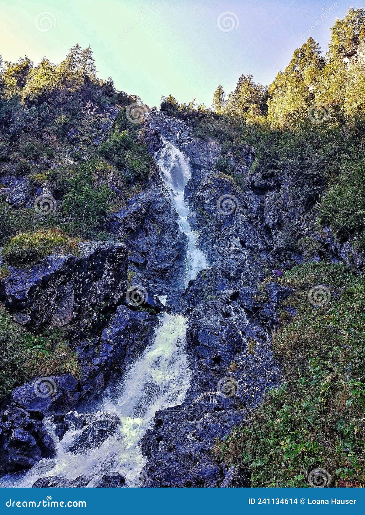 Waterfall Styrian Lake Constance Stock Photo - Image of nature, autumn ...