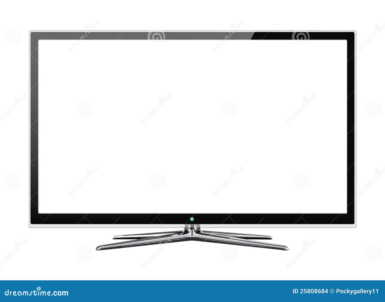 Frontal View of Widescreen Lcd or Lcd Monitor Stock Vector ...