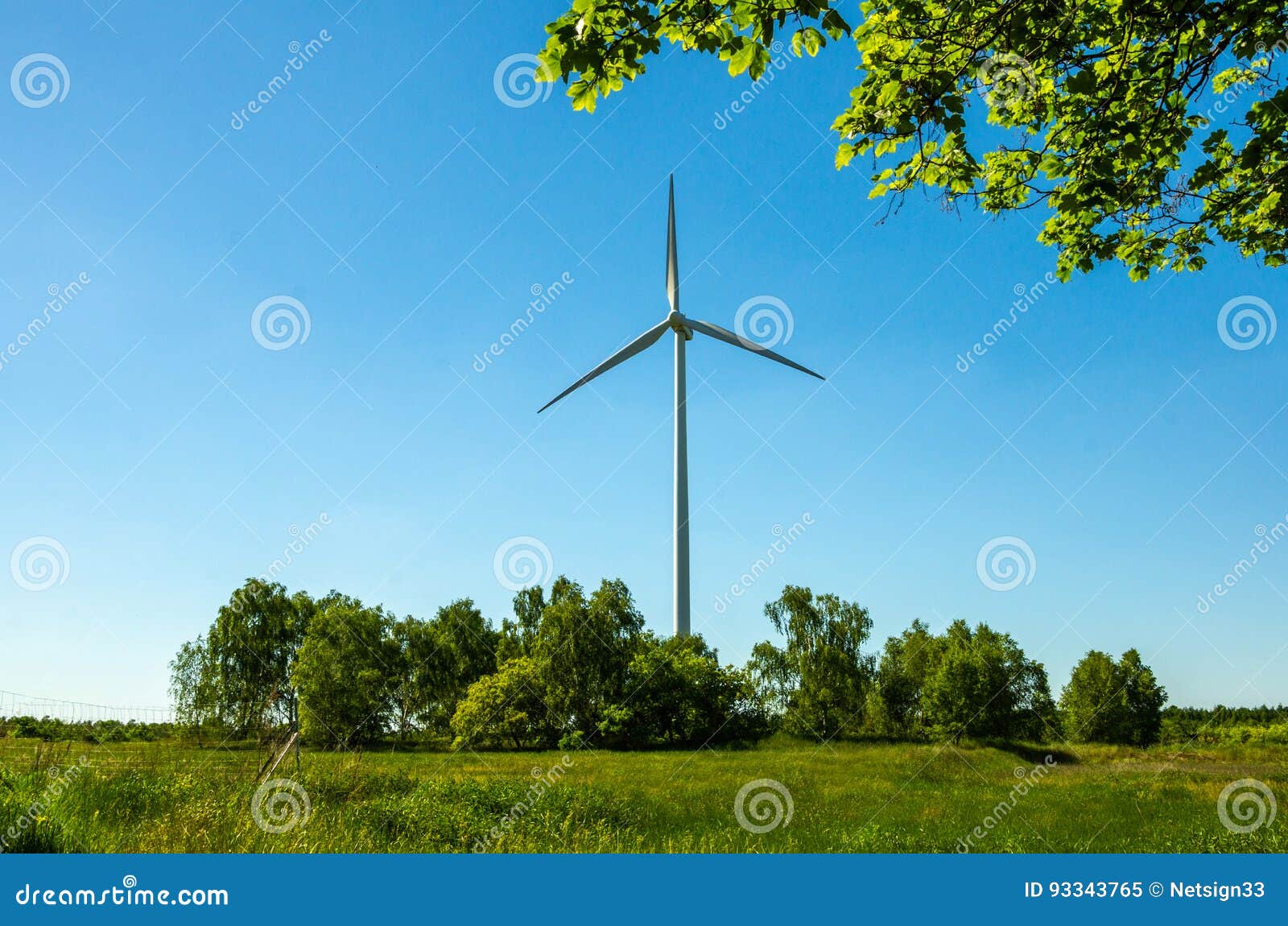 Frontal view on Windmill stock image. Image of panorama - 93343765