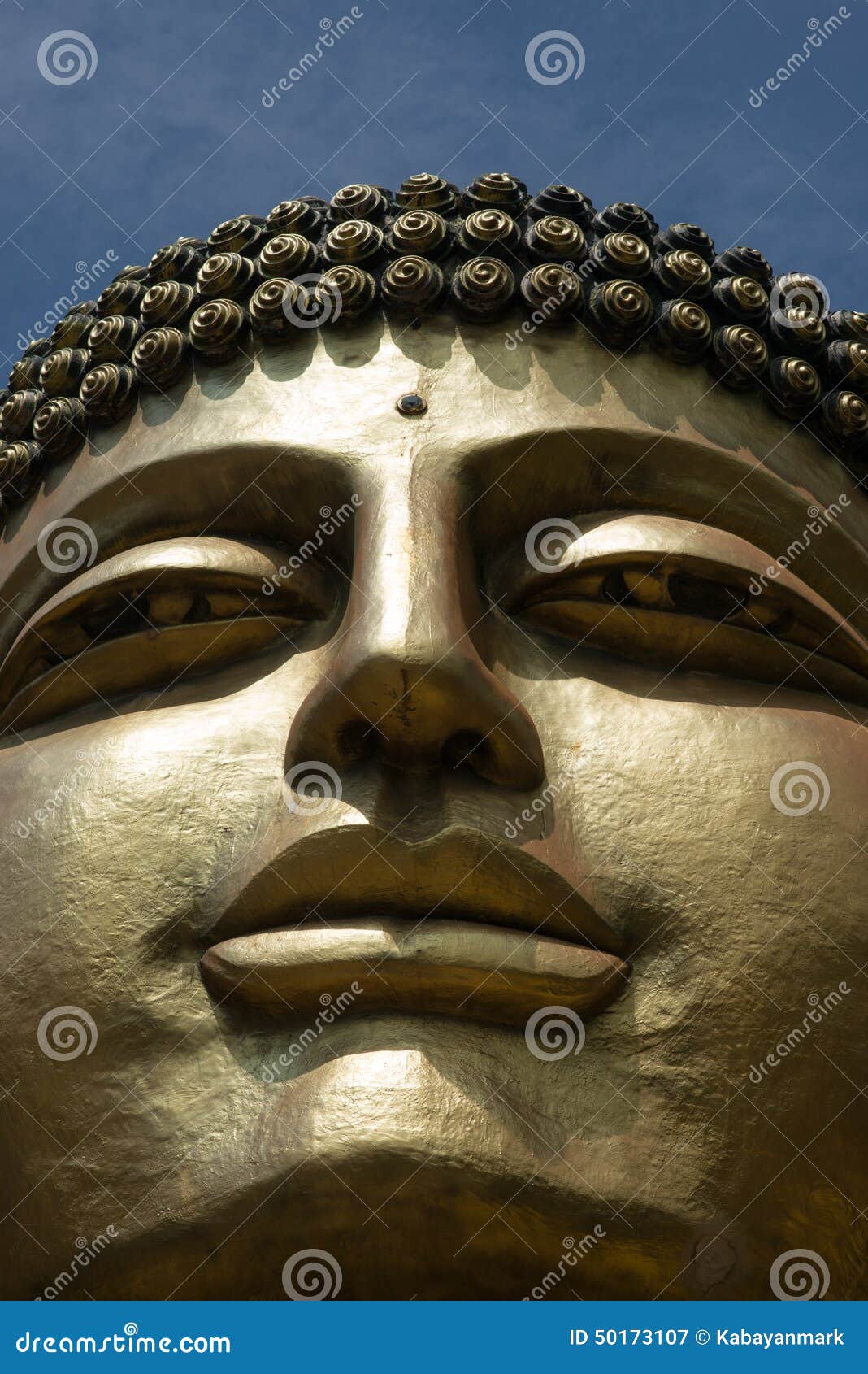 Fronte Dell'oro Della Statua Di Budha Nel Sud Corea Immagine Stock ...