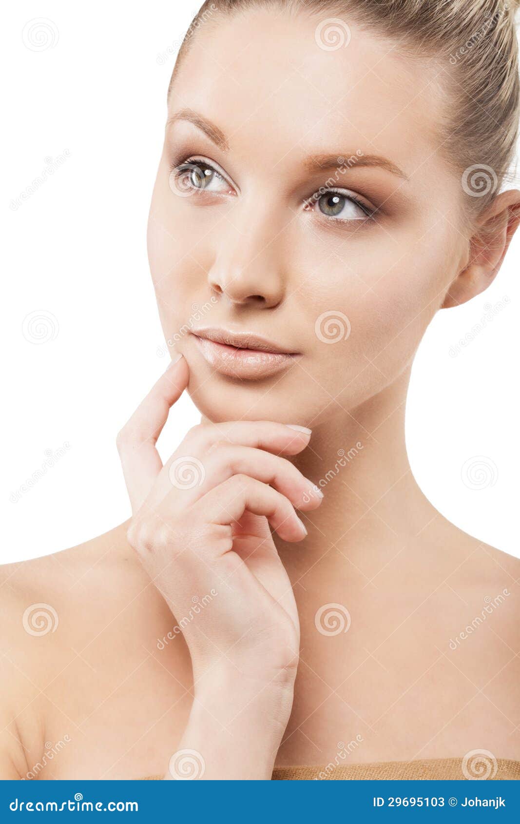 Fronte Di Bellezza Di Bella Donna Immagine Stock - Immagine di ...