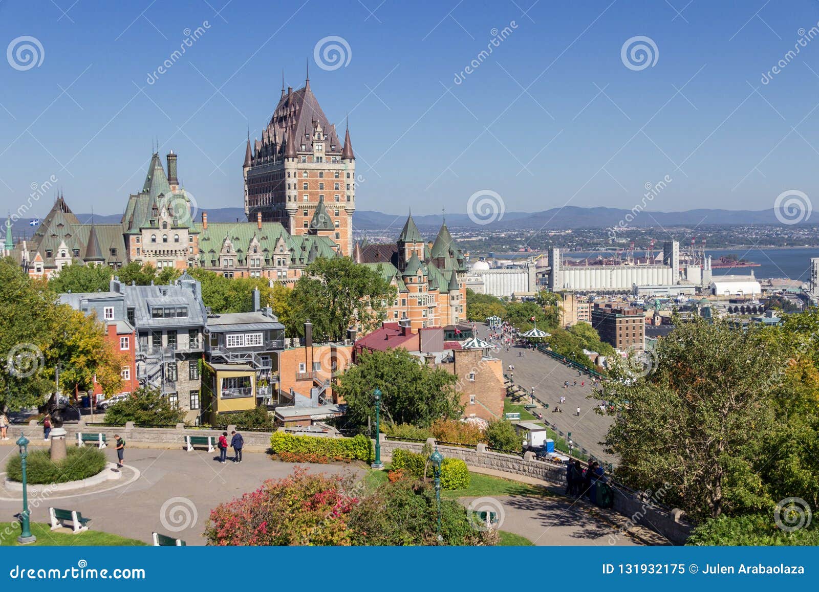 Frontenac Castle in Quebec Canada Editorial Image - Image of hotel ...