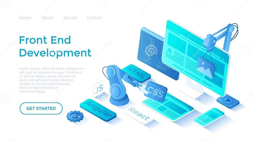 Frontend Development, Creating a Site Layout, Template. Converting Data ...