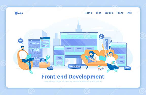 Frontend Development, Creating a Site Layout, Template. the Programmer ...
