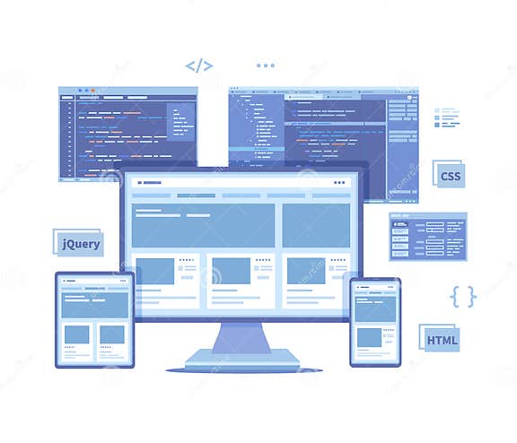 Frontend Development, Creating a Site Layout, Template. Website UI UX ...