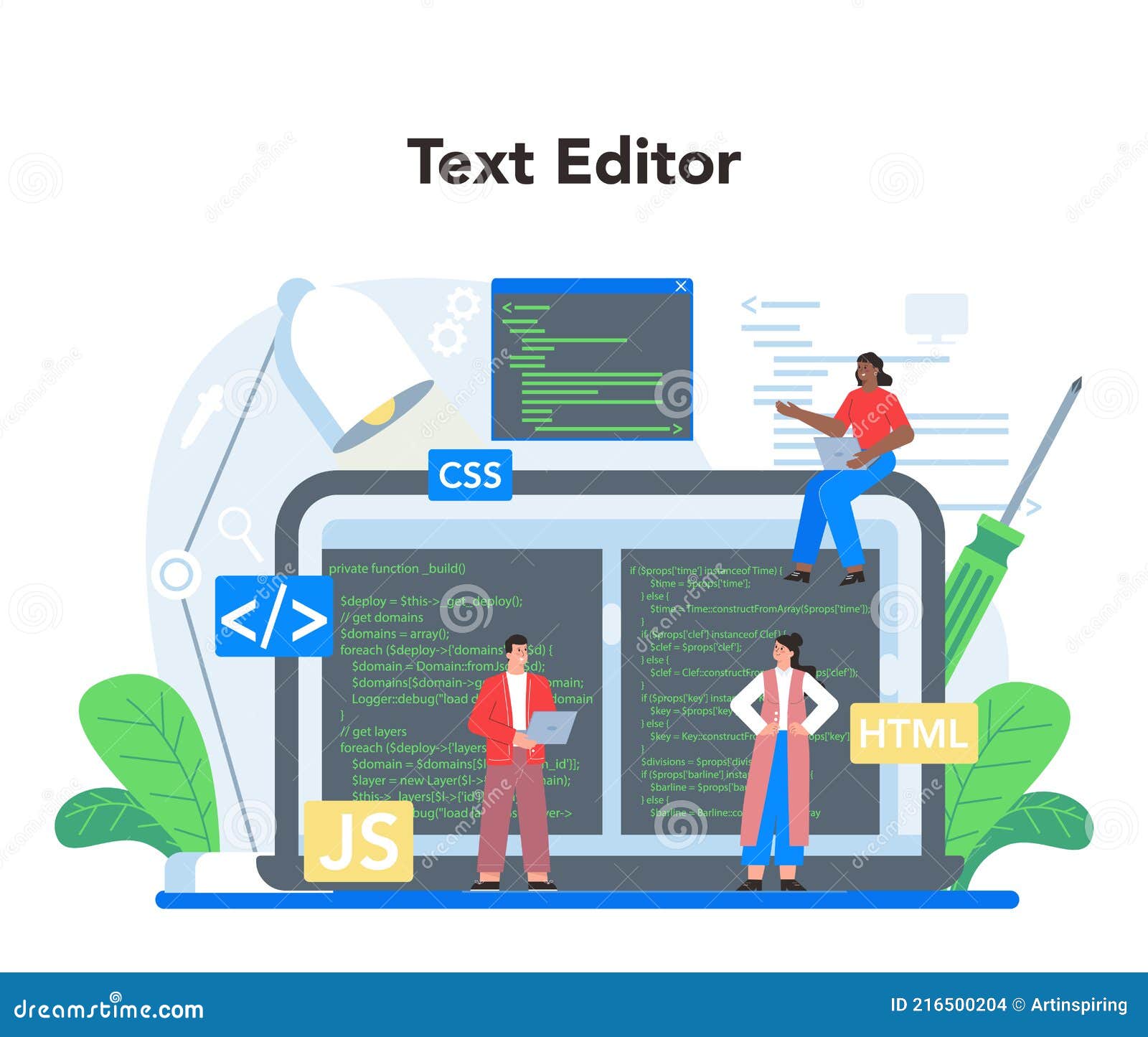 Frontend Development Concept Set. Website Interface Design Improvement ... Frontend Development Concept Set. Website Interface Design Improvement ...